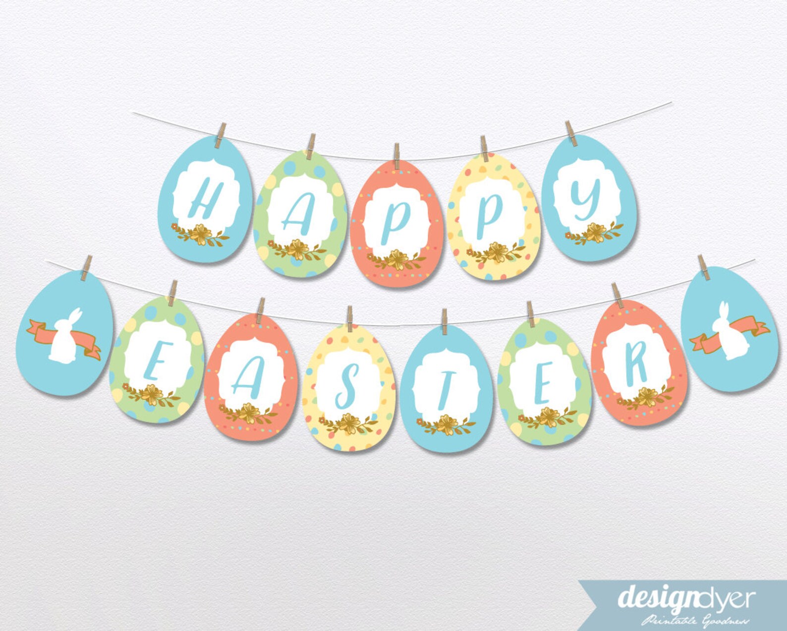 Printable Easter Bunny Party Pack INSTANT DOWNLOAD | Etsy