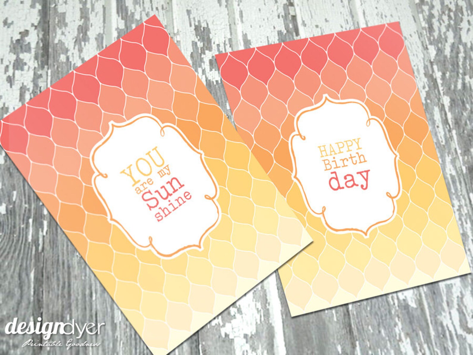 Printable Party Pack Ombre Collection INSTANT DOWNLOAD You Are My ...