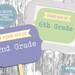 Printable First Day of School Signs Pre-k Through Grade 12 Rainbow ...