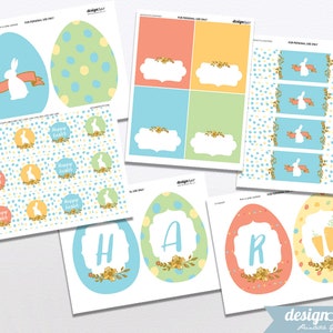 Printable Easter Bunny Party Pack INSTANT DOWNLOAD - Etsy