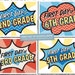 Printable First Day of School Signs Pre-k Through Grade 12 Superhero ...