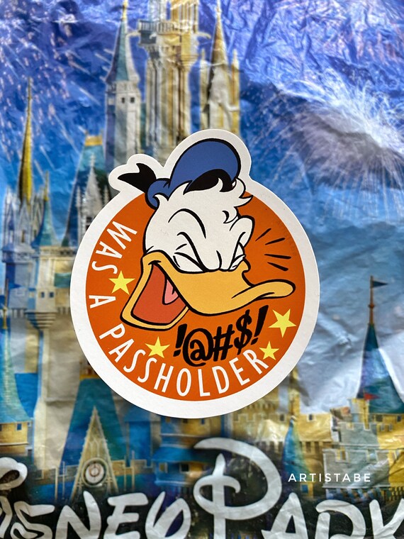 Was A Passholder Donald Sticker | Etsy