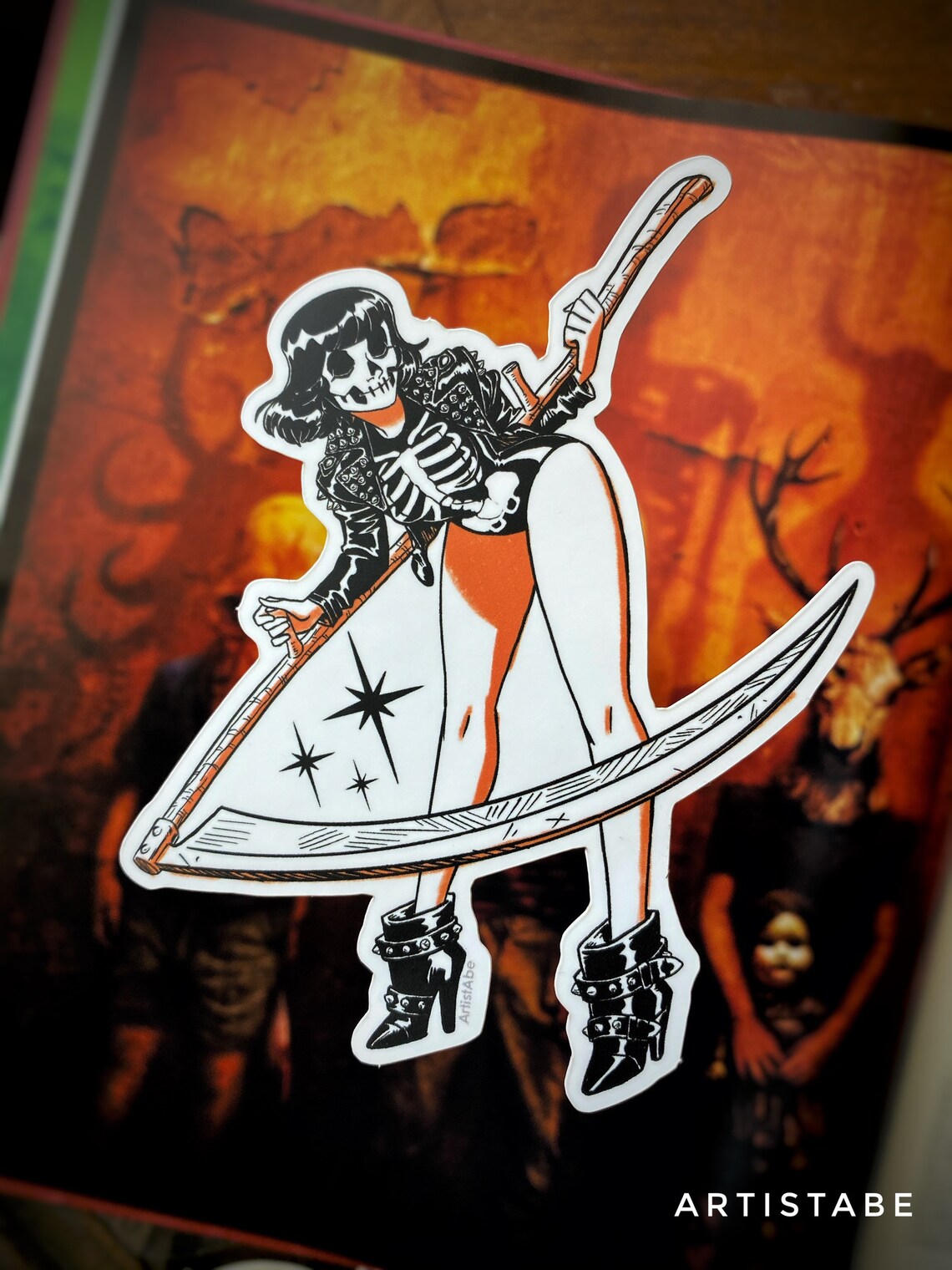 Death Babe STICKER - Etsy