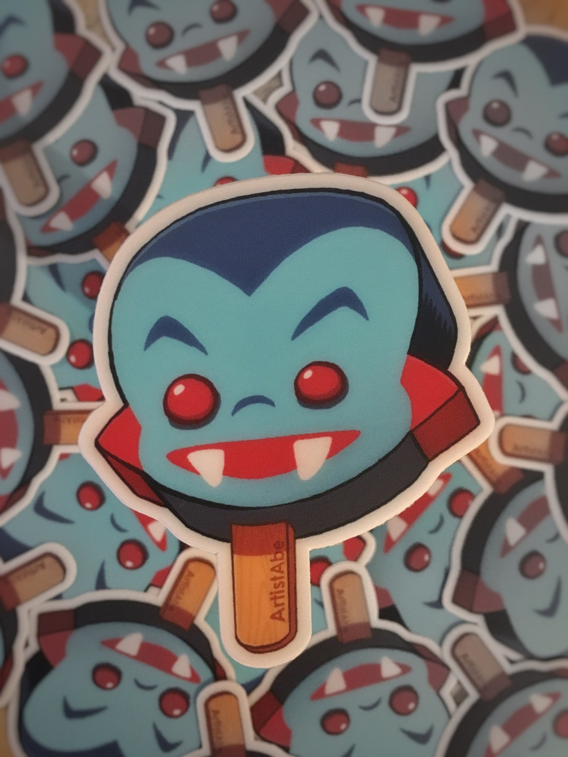 Dracula Popsicle Sticker | Etsy