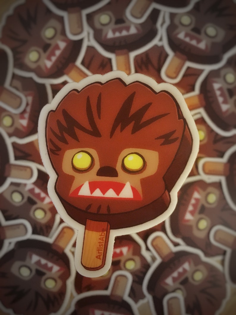 Wolfman Popsicle Sticker - Etsy