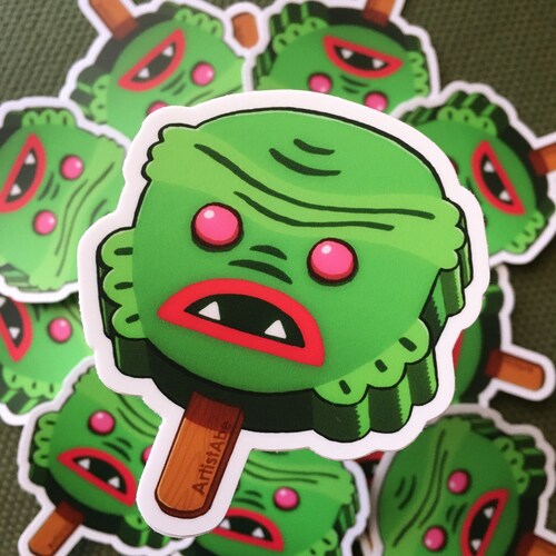 Dracula Popsicle Sticker - Etsy