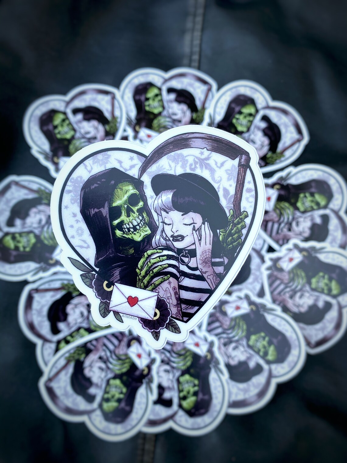 Death Heart Sticker - Etsy