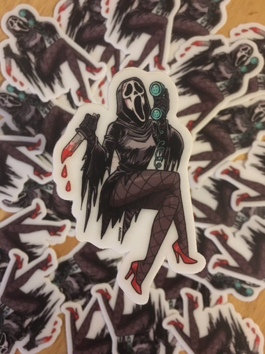Sexy Slasher Sticker Etsy