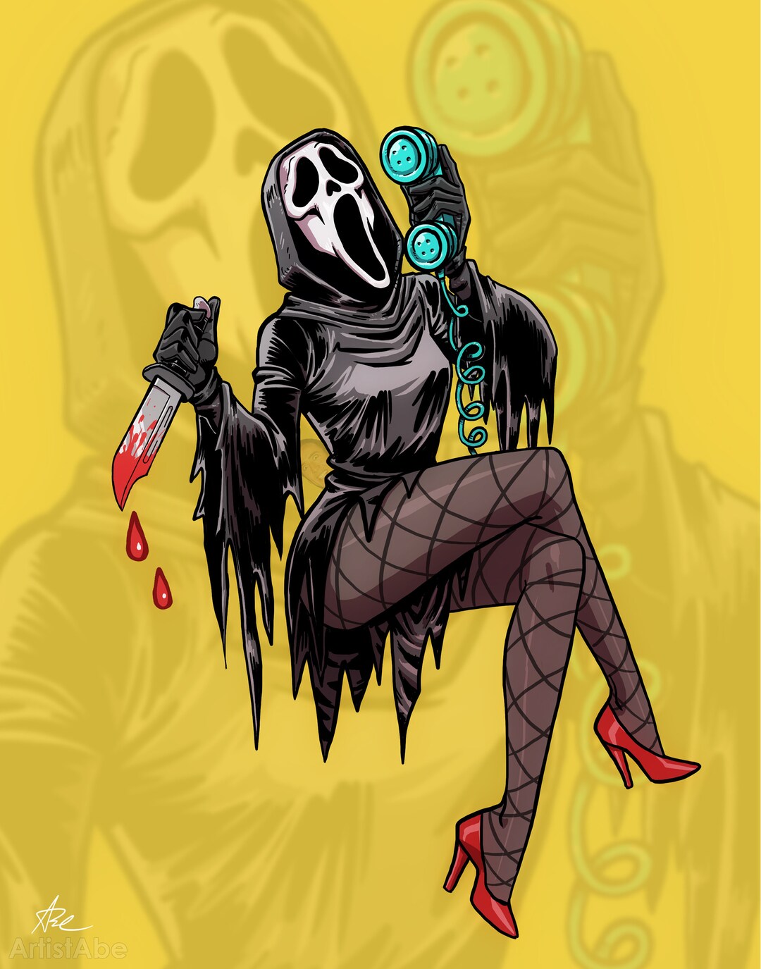 Sexy Slasher 11x14 Etsy