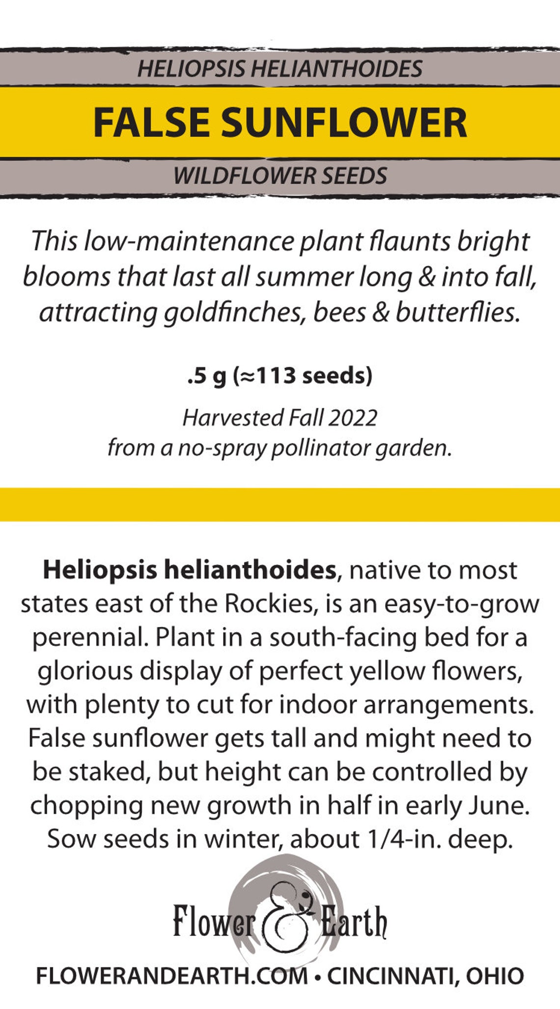 False Sunflower Seeds for Plants Heliopsis Helianthoides - Etsy
