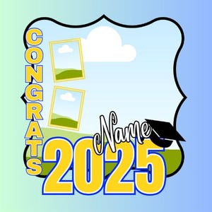 2025 Graduate Fan, Grad Fan Templates, Grad Template, Canva Template ...