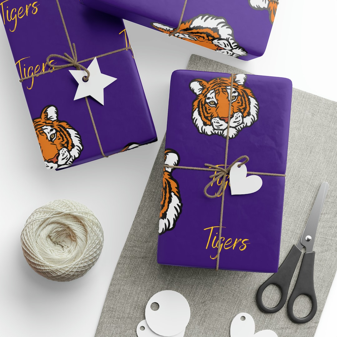 LSU Tiger Wrapping Papers - Etsy