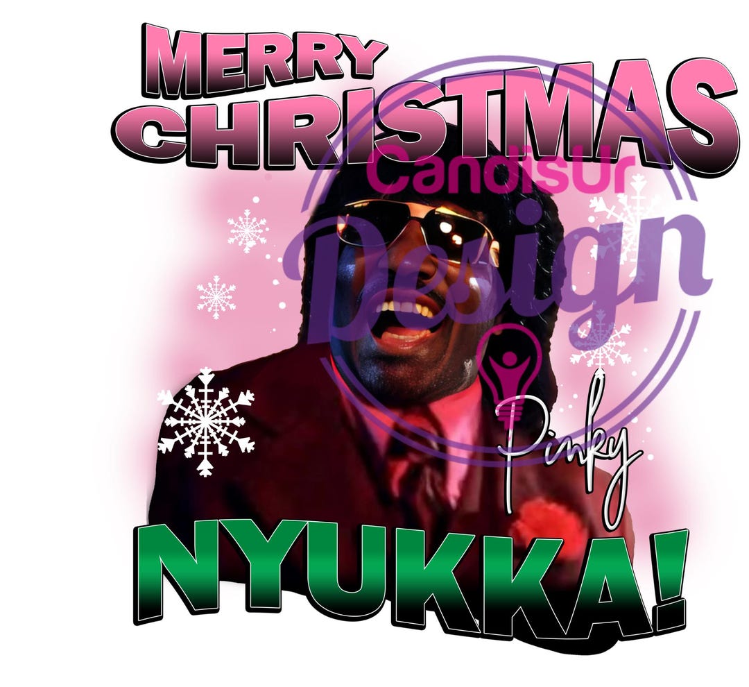 Merry Christmas Nyukka, Pinky PNG, Merry Christmas Pinky Nyukka Design ...
