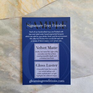 Tray Color Sample Card by Gleaming Renditions - Etsy