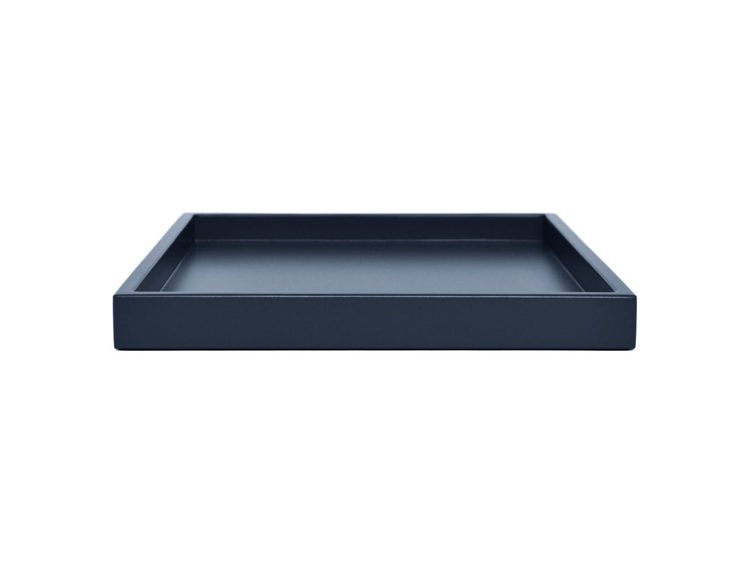 Dark Blue Ottoman Tray for Coffee Table Modern Small to Extra Large Low Profile Tray Etsy UK