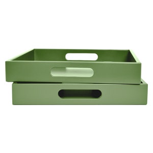 Sage Green Tray With Handles, Small to Large Sizes for the Coffee Table ...