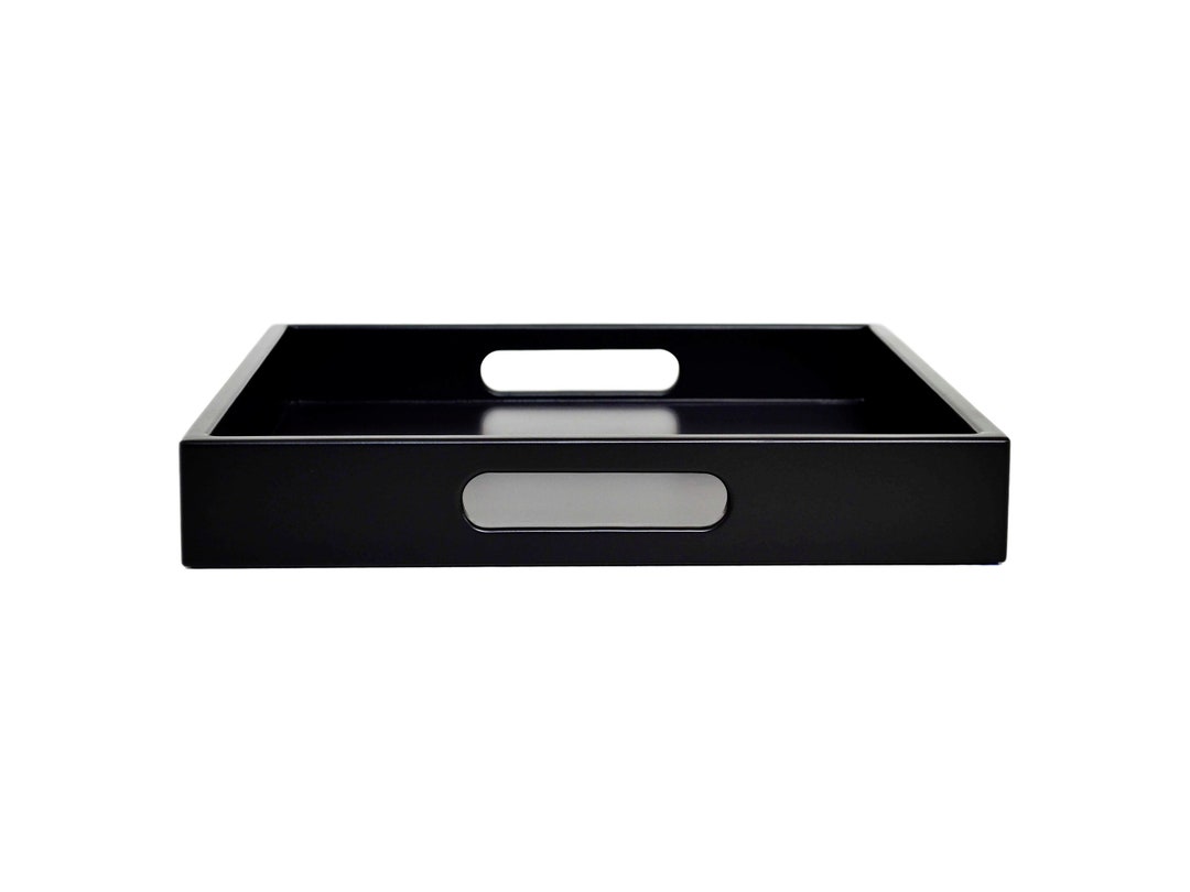 Black Tray With Handles, Small to Large Sizes for the Coffee Table and ...