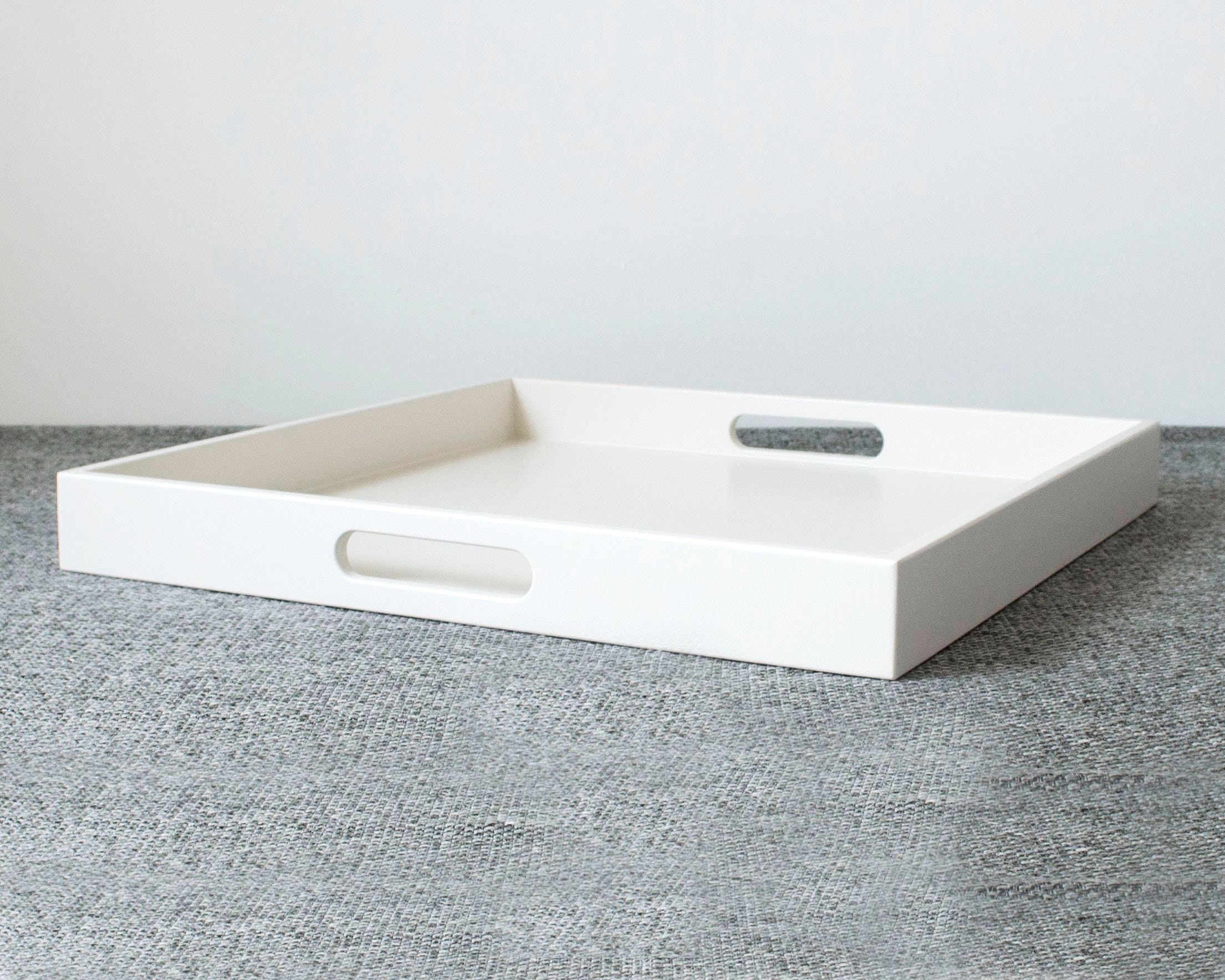 22 x 22 Square Coffee Table Tray Large Ottoman Tray with | Etsy