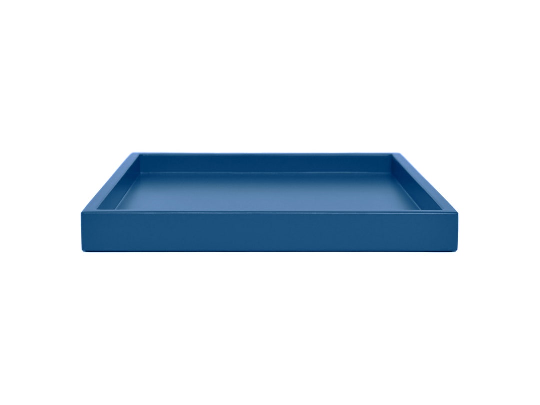 Blue Shallow Tray, Small to Extra Large Sizes for the Coffee Table and ...
