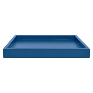 Blue Shallow Tray, Small to Extra Large Sizes for the Coffee Table and ...