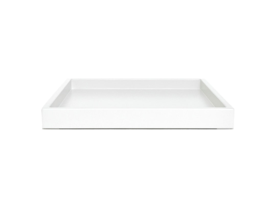 White Shallow Tray, Small to Extra Large Sizes for the Coffee Table and ...