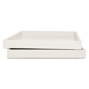 Bone off White Shallow Tray, Small to Large Sizes for the Coffee Table ...