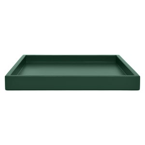 Dark Green Shallow Tray, Small to Extra Large Sizes for the Coffee ...