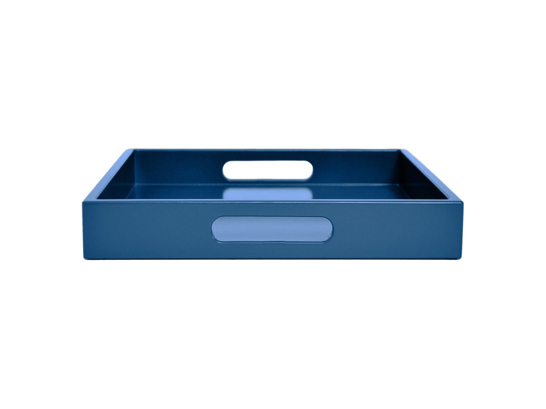 Blue Tray With Handles, Small to Large Sizes for the Coffee Table and ...