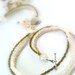 Triple Strand Beaded Shell Necklace Handmade, Beige Handmade Shell ...