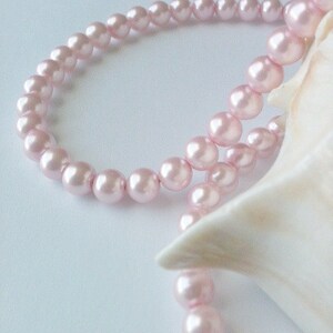 Pink Pearl Necklace With Sterling Silver Heart Shaped Decorative Clasp ...
