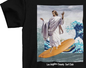 Surfing Jesus Shirt - Etsy