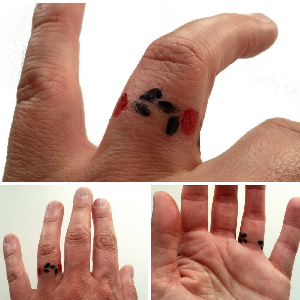 FLORAL RING Set of 3 Temporary Tattoos / Gift for Girlfriend, Fiancèe ...