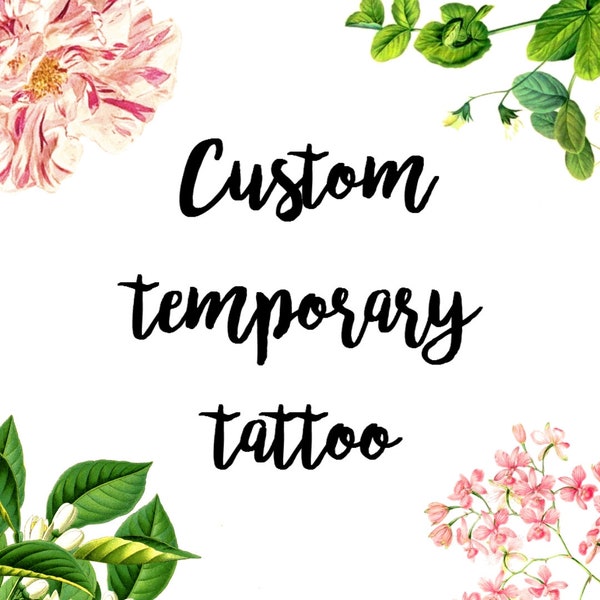 Custom Temporary Tattoo Business Logo - Etsy