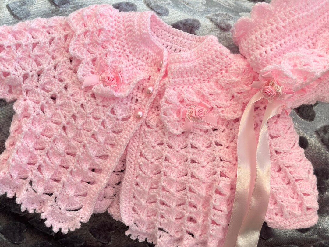 No 22 Beautiful Baby Matinee Set CROCHET Pattern - Etsy