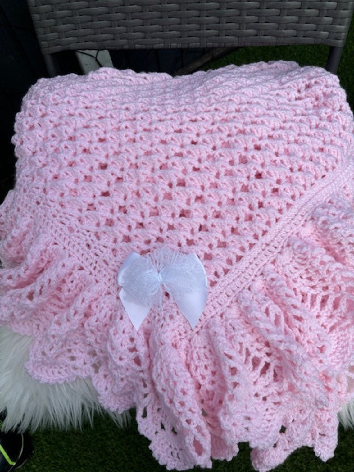123b New Beginnings Baby Shawl Crochet Pattern - Etsy