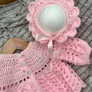 No 126a Baby Oceana Matinee Outfit Crochet Pattern UK TERMINOLOGY - Etsy