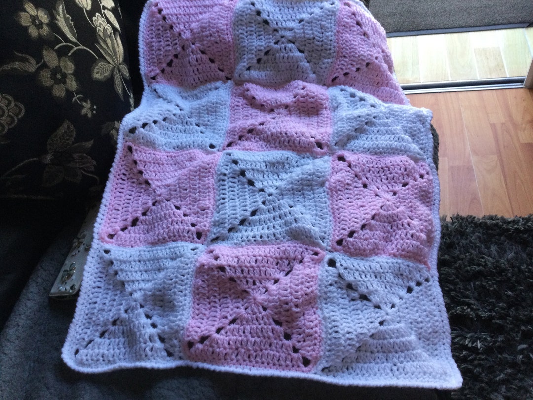 Mini Crochet Blanket CROCHET Pattern (ideal for Car Seat or Buggy ...