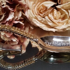 SPOON 5 LOOPED Mini Sparkle Beaded dessert,candy Buffet,nuts,wedding ...