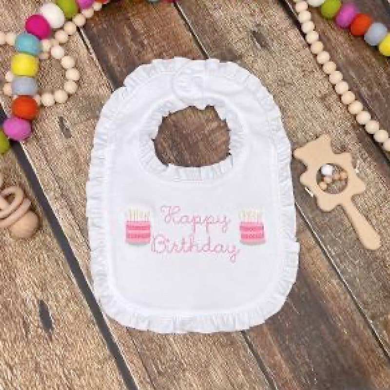 First Birthday Bib Girl - Etsy