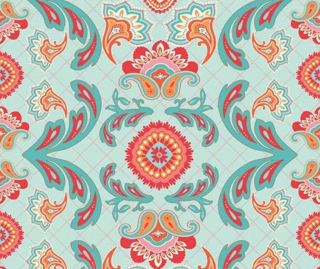 Riley Blake Fabric - Avignon by Emily Taylor Designs - Cotton Orange ...