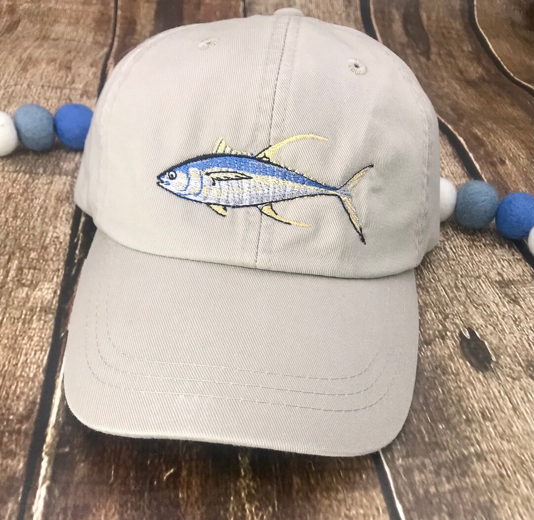 Yellowfin Tuna Hat, Unisex Hat, Yellowfin Tuna Baseball Cap, Yellowfin ...