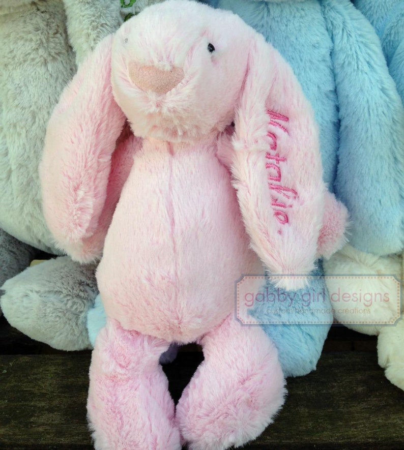 Personalized Bunny Personalized Easter Bunny Monogrammed - Etsy