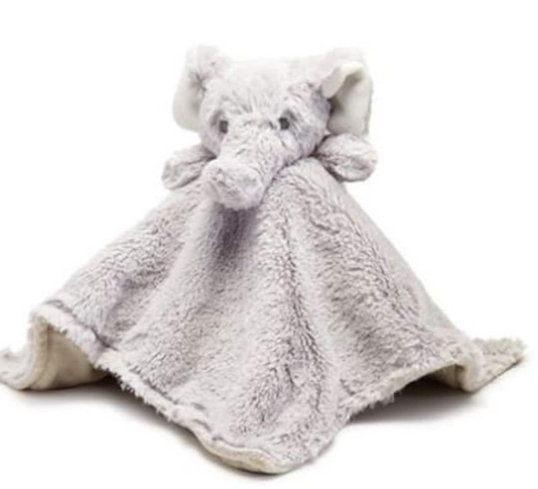 Elephant Lovey Personalized Baby Gift Elephant Security Blanket Lovie ...