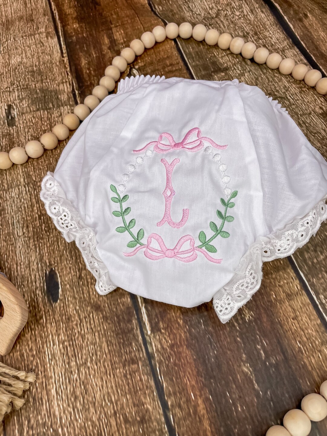 Monogrammed Diaper Cover - Personalized Diaper Cover for Girls - Baby ...