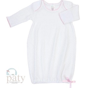 Paty Inc Personalized Knit Gown, Baby Gown Monogrammed Gown, Baby Girl ...