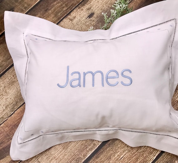 Personalized Baby Pillow Linen Pillow Monogrammed Baby | Etsy