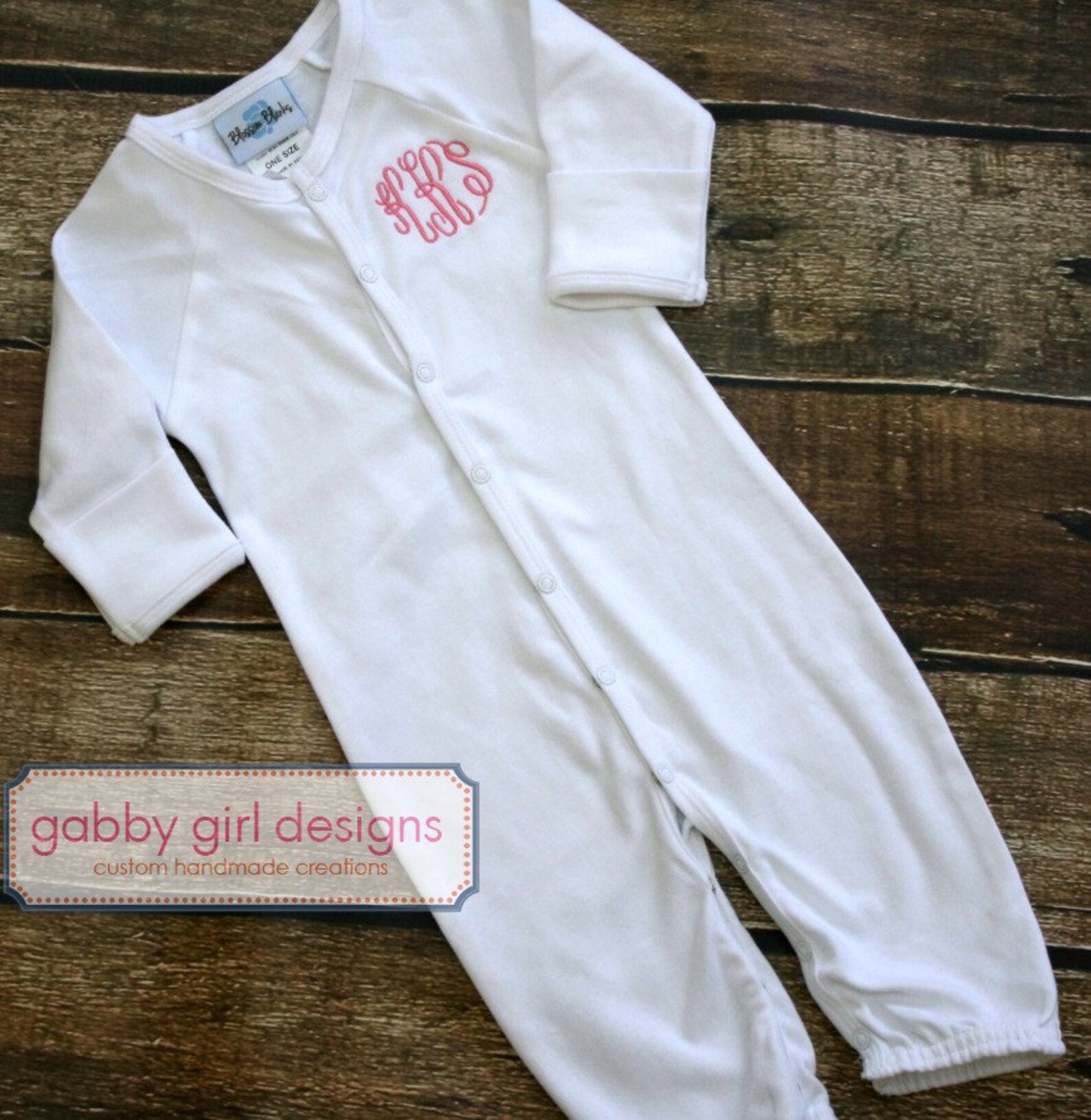 Monogrammed Romper Organic Baby Romper Convertible Romper - Etsy
