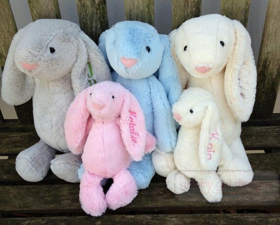 Personalized Bunny Personalized Easter Bunny Monogrammed - Etsy