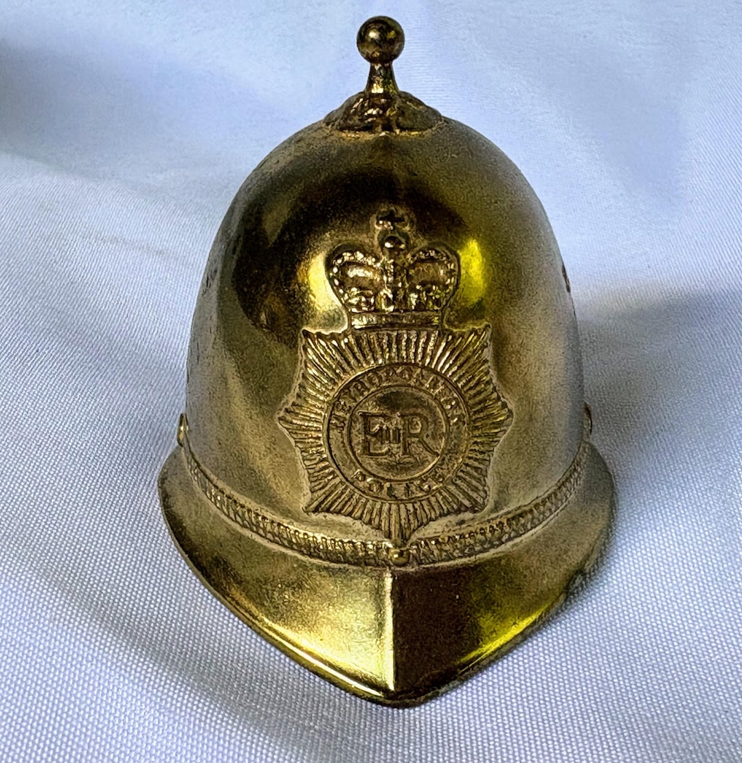Vintage Small Brass Metropolitan Police Bobby Dinner Service Bell 2 1/4 ...