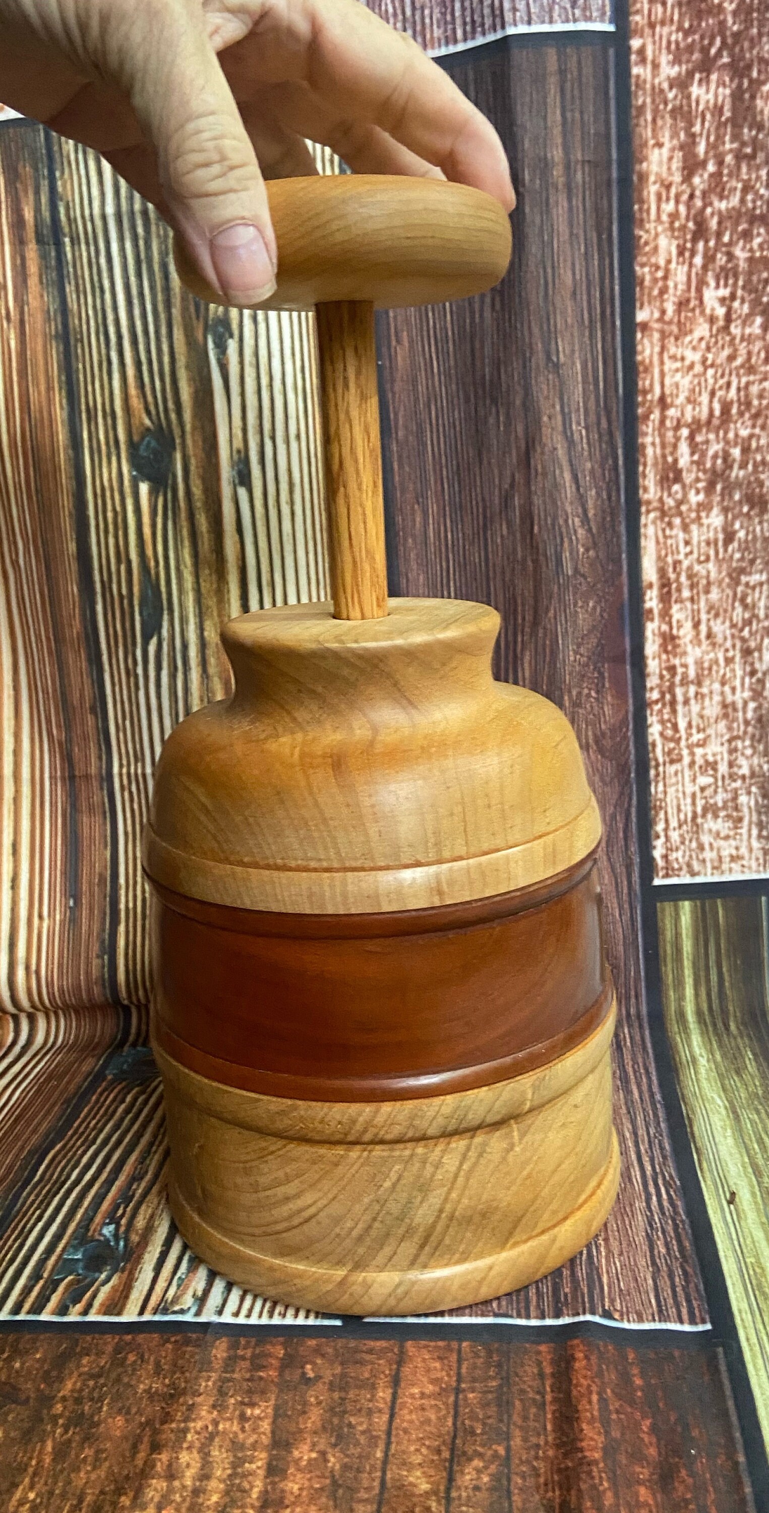 Vintage Round Plunger Wooden Shortbread Butter Cookie Mold 9 - Etsy